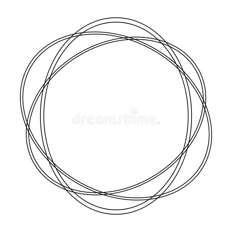 Random Circles, Circular Rings Geometric Design Element Stock Vector ...