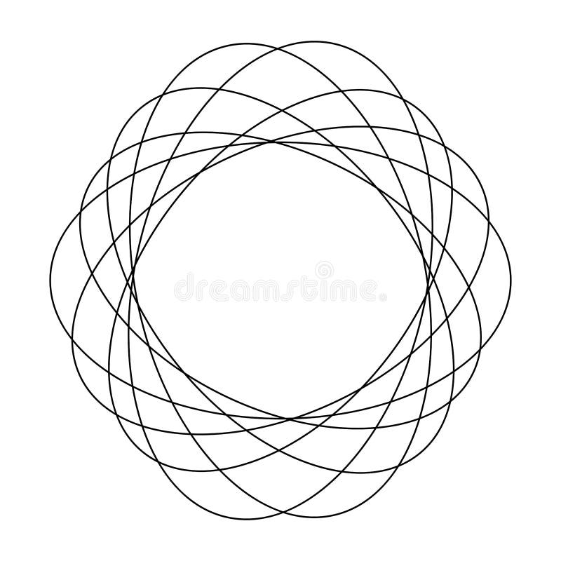 Random Circles, Circular Rings Geometric Design Element Stock Vector ...