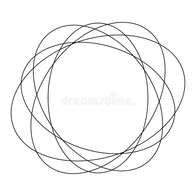 Random Circles, Circular Rings Geometric Design Element Stock Vector ...