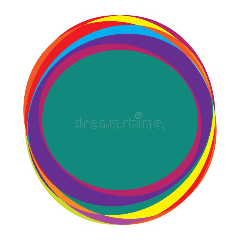 Random Circles, Circular Rings Geometric Design Element Stock Vector ...