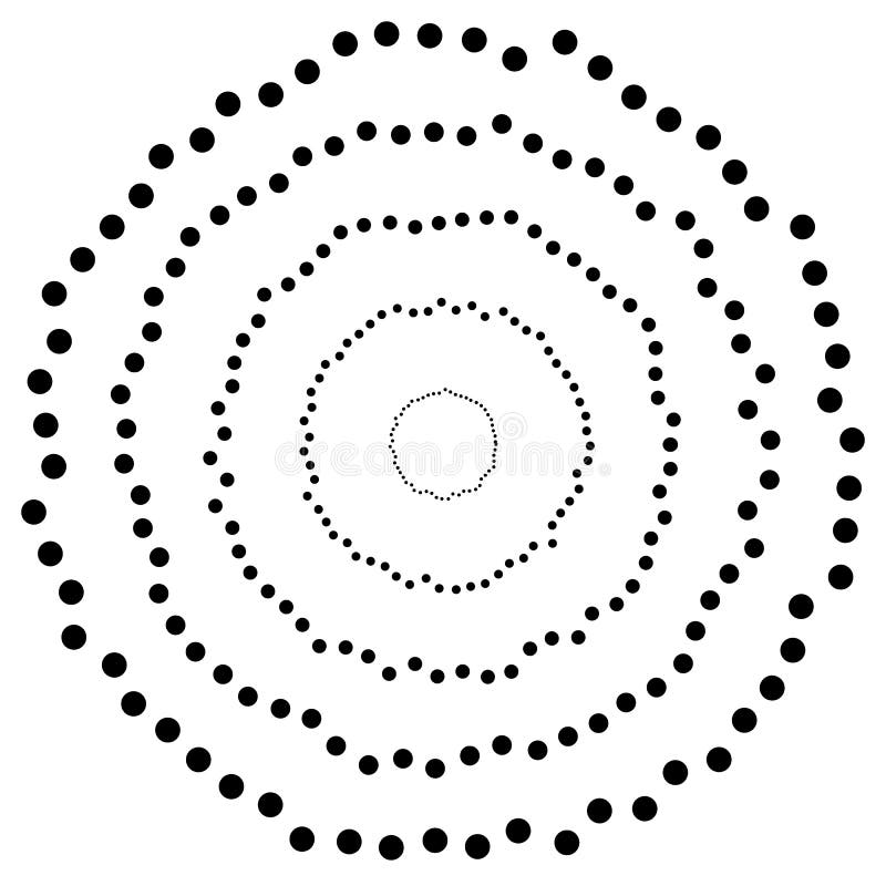 Random Circles, Dots Abstract Element, Circular Shape Stock Vector ...