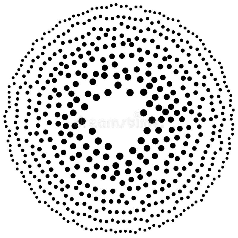 Random Circles, Dots Abstract Element, Circular Shape Stock Vector ...