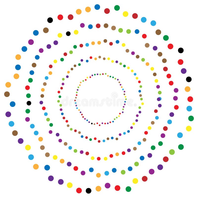 Random Circles, Dots Abstract Element, Circular Shape Stock Vector ...