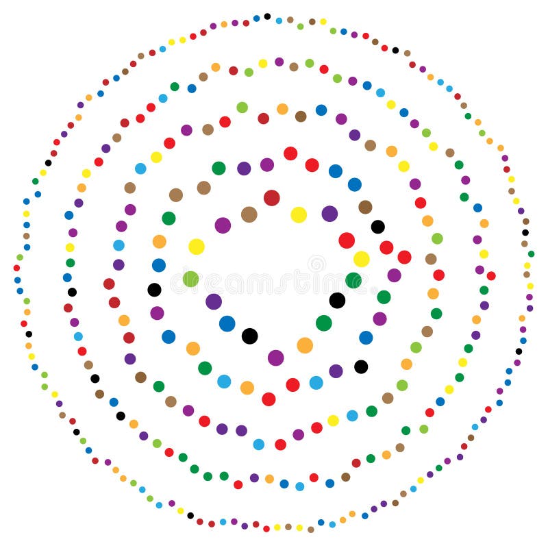 Random Circles, Dots Abstract Element, Circular Shape Stock Vector ...