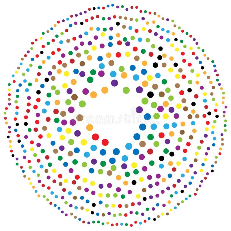 Random Circles, Dots Abstract Element, Circular Shape Stock Vector ...