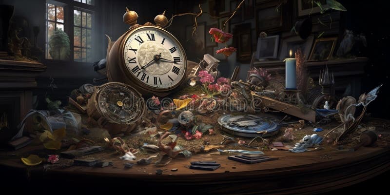 Random Collage of Surrealism, Made with Generative AI Stock ...