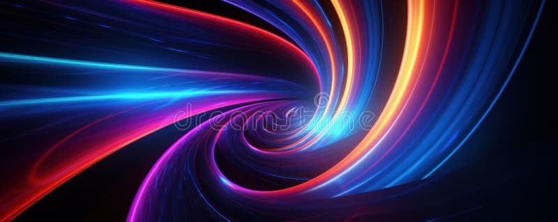 Random Color Light Patterns Forming a Dynamic Tunnel in the Dark ...