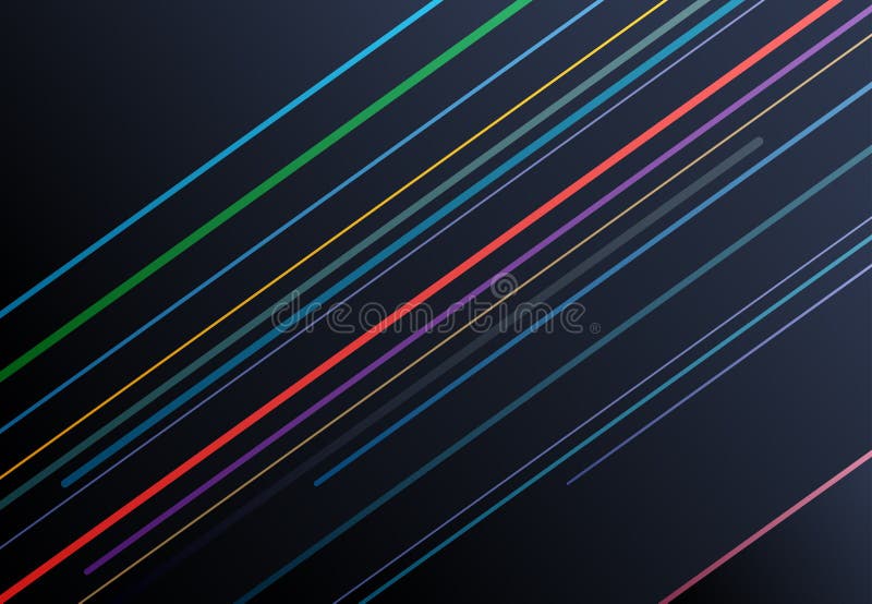 Random Color Lines Vector Illustration Stock Vector - Illustration of ...