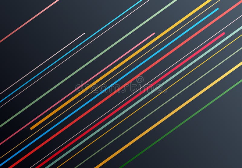 Random Color Lines Vector Illustration Stock Vector - Illustration of ...