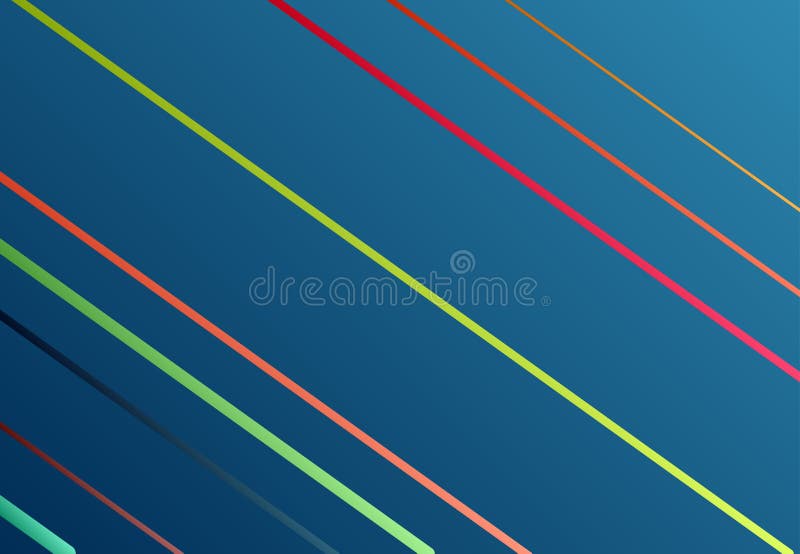 Random Color Lines Vector Illustration Stock Vector - Illustration of ...