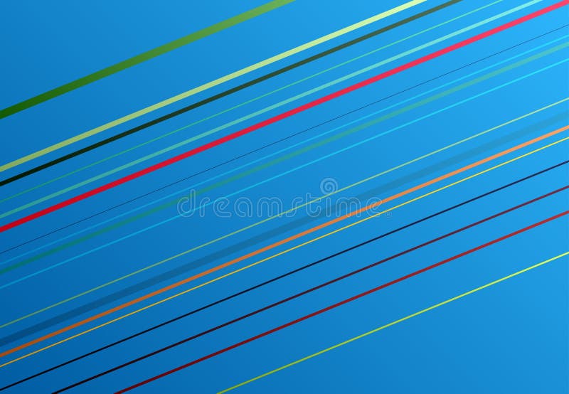 Random Color Lines Vector Illustration Stock Vector - Illustration of ...