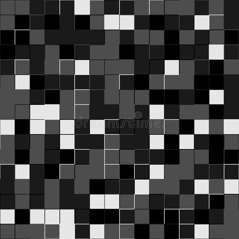 Random Black Squares. Random Colored Abstract, Digital Generative Art ...