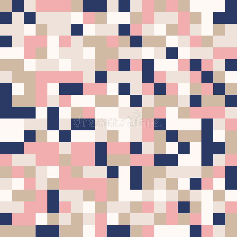 Random Colored Abstract Geometric Pixel Mosaic Pattern Background Stock ...