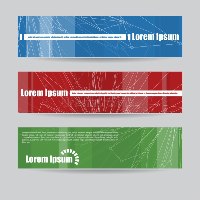 A Random Colored Banners stock vector. Illustration of geometry - 59548024