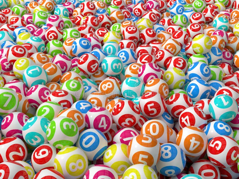 Random Colored Lottery Balls Stack Stock Illustration - Illustration of ...