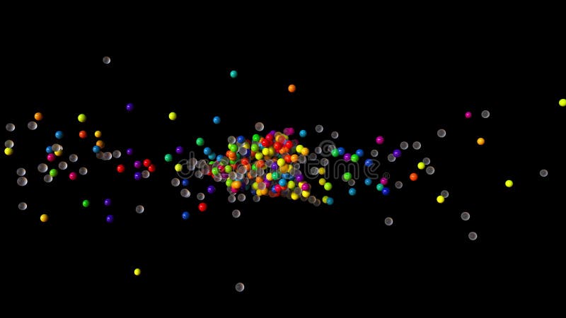 Random colored spheres stock illustration. Illustration of colorful ...