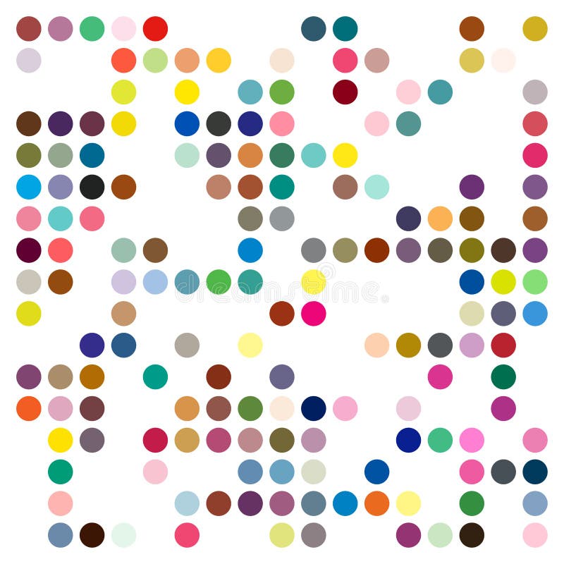 Random, Colorful Circles Vector Illustration. Circles Design Element ...