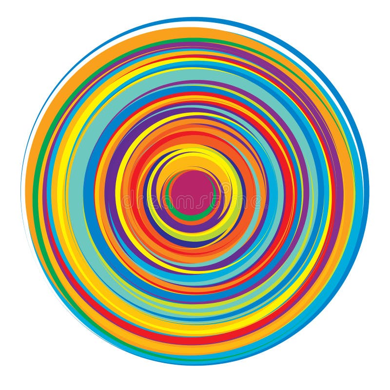 Color Wheel / Color Chart with Blended, Faded Circles for Color Stock ...