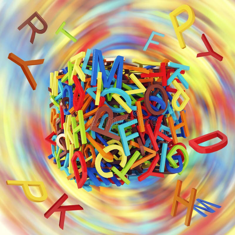 Abstract letters stock image. Image of science, coding - 32601583