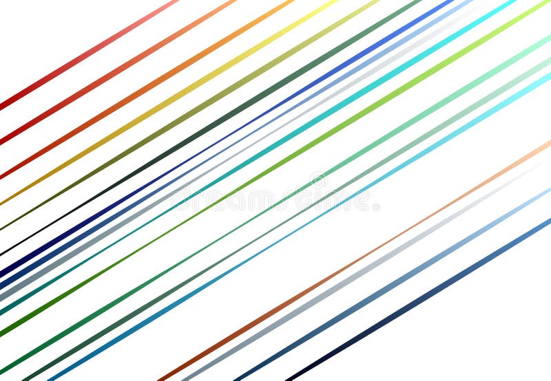 Random Colorful Lines with Gradient Fill. Scattered Streaks, Stripes ...