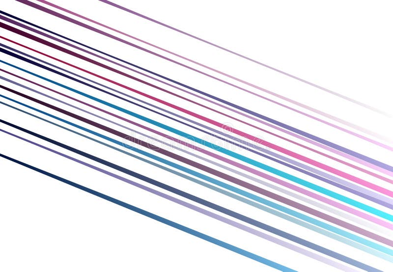Random Colorful Lines with Gradient Fill. Scattered Streaks, Stripes ...