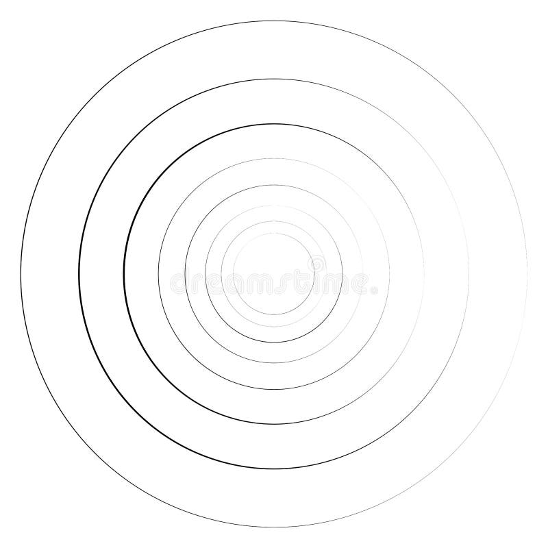 Radiating Circle from Lines Stock Illustration - Illustration of modern ...