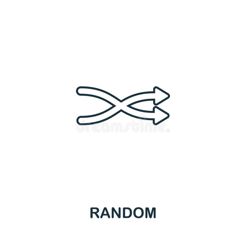 Random Creative Icon. Simple Element Illustration. Random Concept ...
