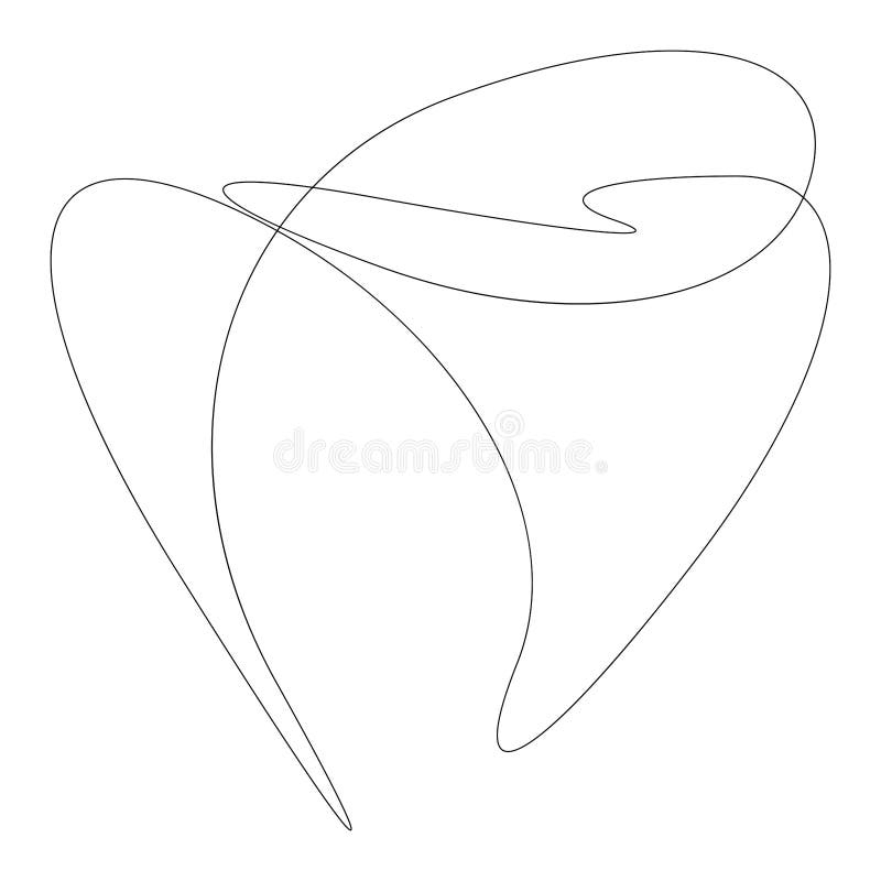 Random Curvy, Squiggle, Freehand Abstract Shape. Squiggle, Wriggle ...