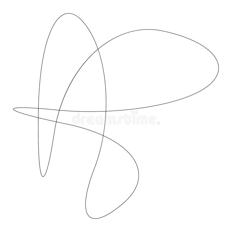 Random Curvy, Squiggle, Freehand Abstract Shape. Squiggle, Wriggle ...