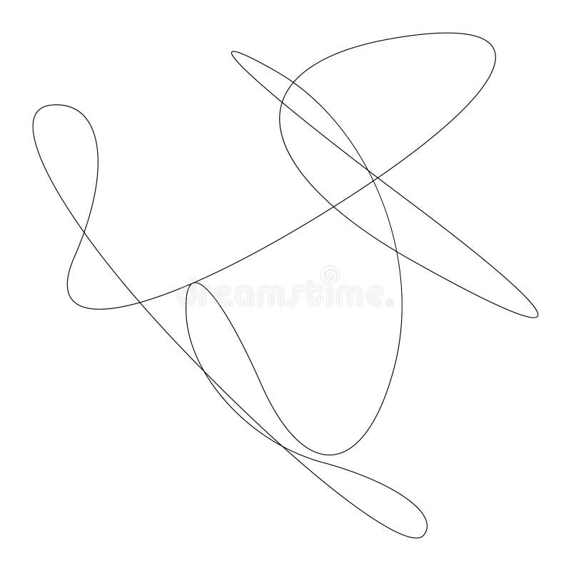 Random Curvy, Squiggle, Freehand Abstract Shape. Squiggle, Wriggle ...