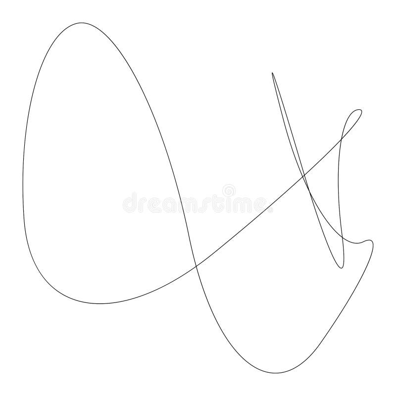 Random Curvy, Squiggle, Freehand Abstract Shape. Squiggle, Wriggle ...