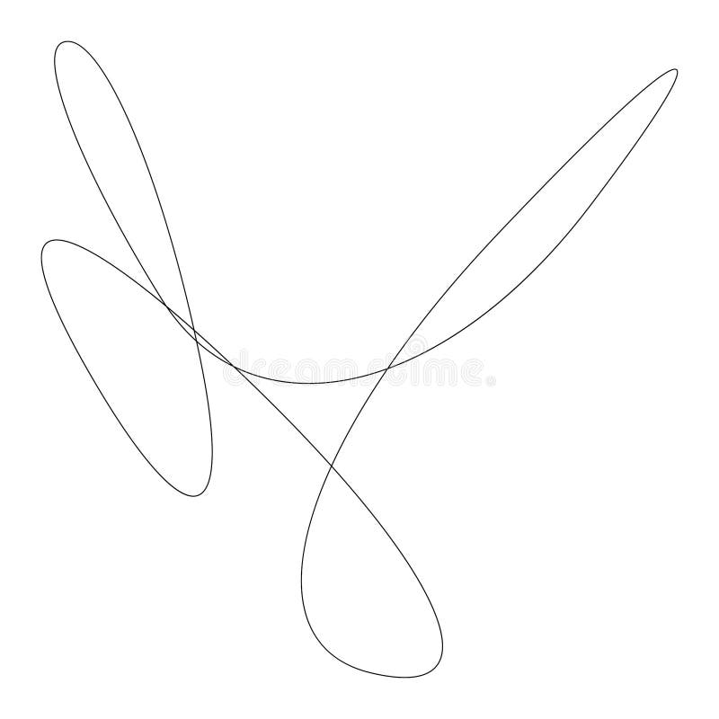 Random Curvy, Squiggle, Freehand Abstract Shape. Squiggle, Wriggle ...