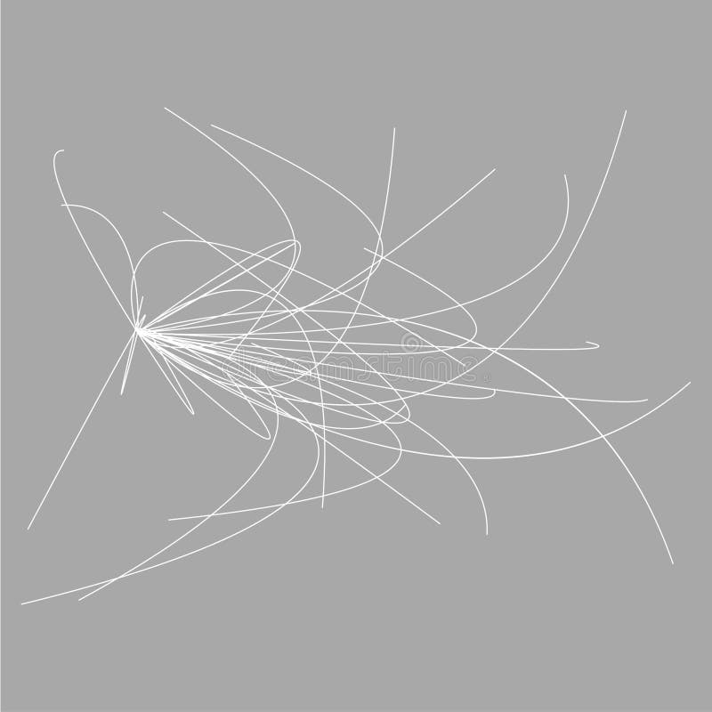 Random Curvy, Squiggly, Tangled Lines. Knot, Loop, Billowy Freeform ...