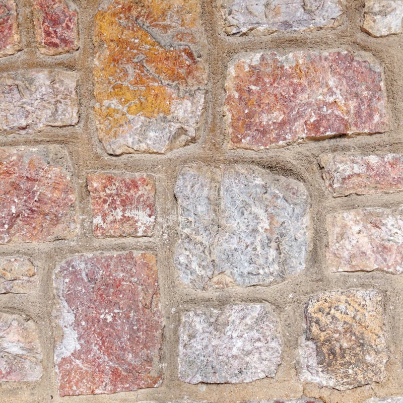 Random Cut Stone Wall Seamless Pattern Stock Image - Image of colorful ...
