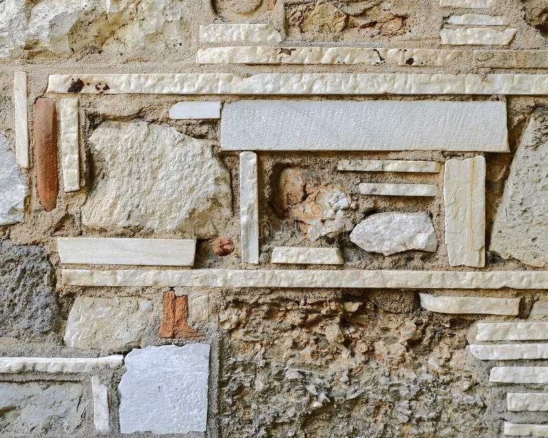 Random Cut Stones Wall Seamless Pattern Stock Photo - Image of rough ...