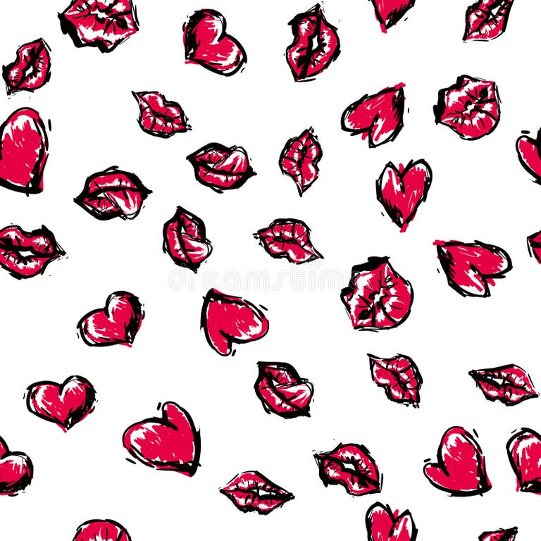 Lips Cute Background Stock Illustrations – 18,488 Lips Cute Background ...
