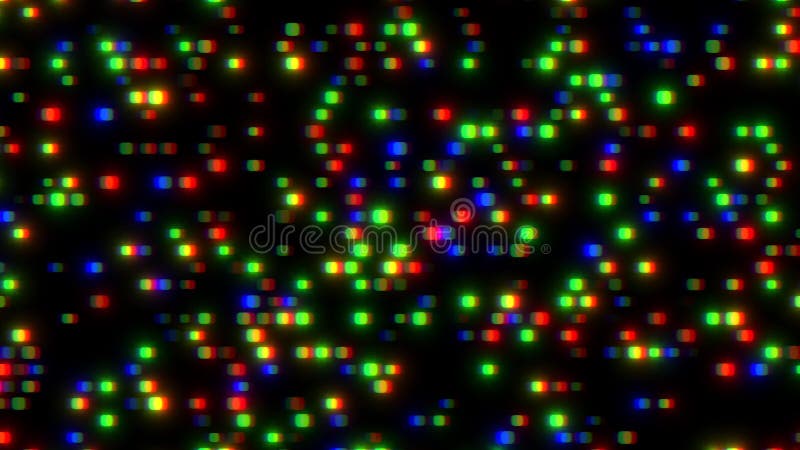 Random Digital Rainbow Pixels with Glitch on Black Screen Stock Video ...