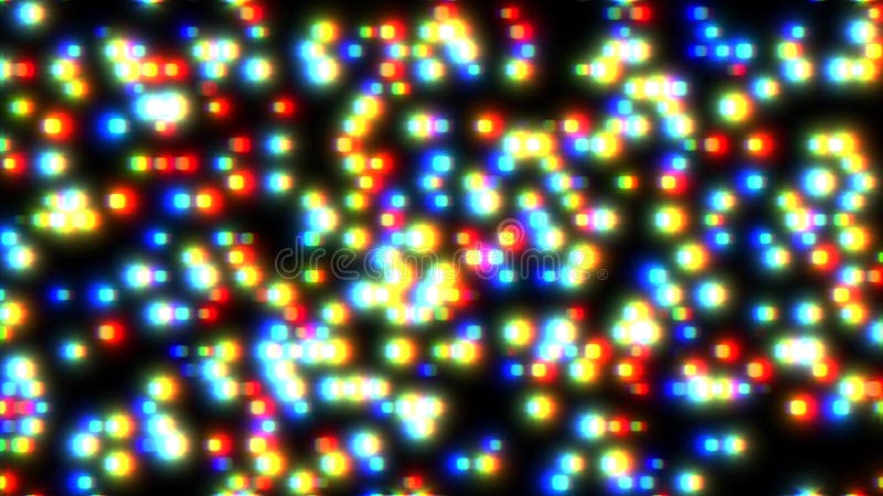 Random Digital Rainbow Pixels with Glitch on Black Screen Stock Video ...