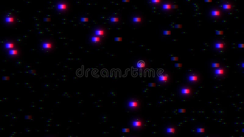 Random Digital Rainbow Pixels with Glitch on Black Screen Stock Video ...