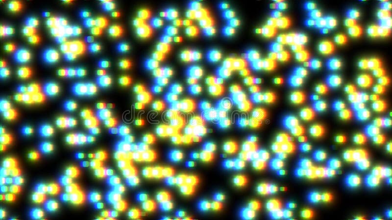 Random Digital Rainbow Pixels with Glitch on Black Screen Stock Video ...