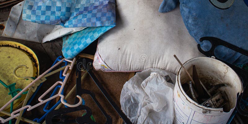 Random Dirty Stuff Falling Apart Stock Image - Image of iron, natural ...