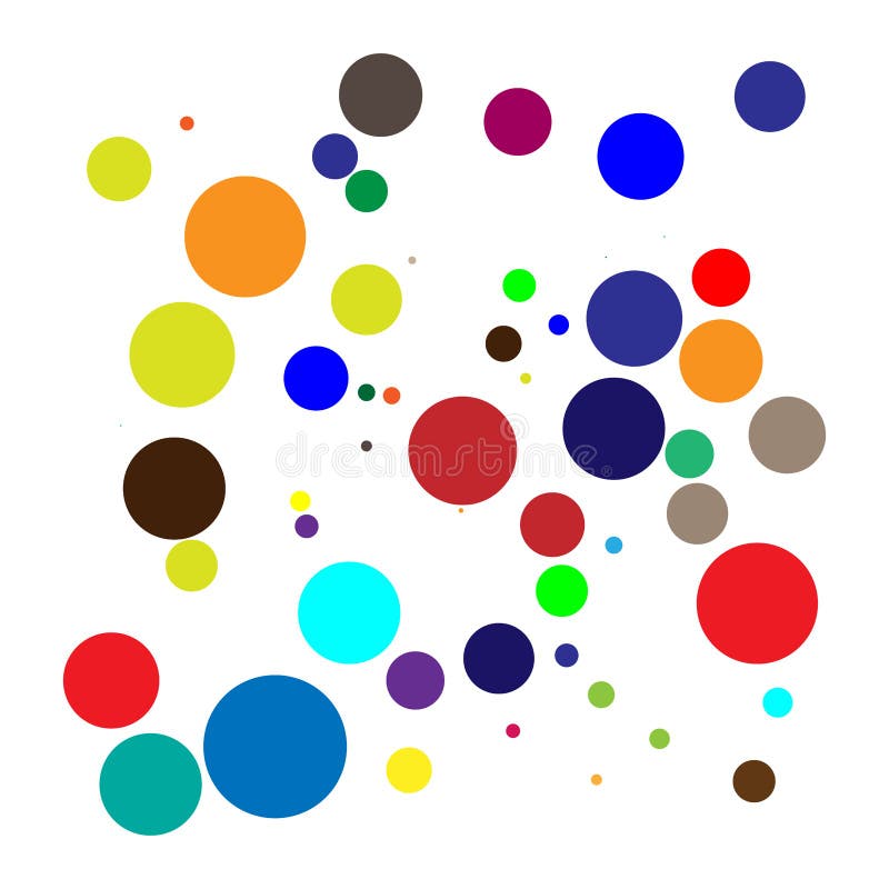 Random Dots, Circles Pattern. Pontillist / Screntone / Half-tone ...