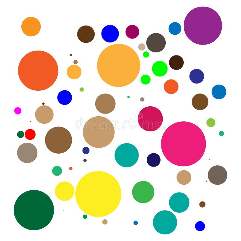 Random Dots, Circles Pattern. Pontillist / Screntone / Half-tone ...
