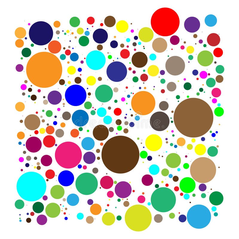 Random Dots, Circles Pattern. Pontillist / Screntone / Half-tone ...