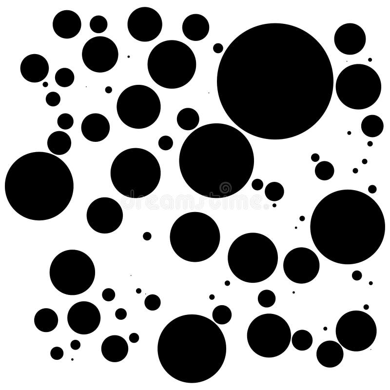 Random Dots, Circles, Polka-dots Element Stock Vector - Illustration of ...