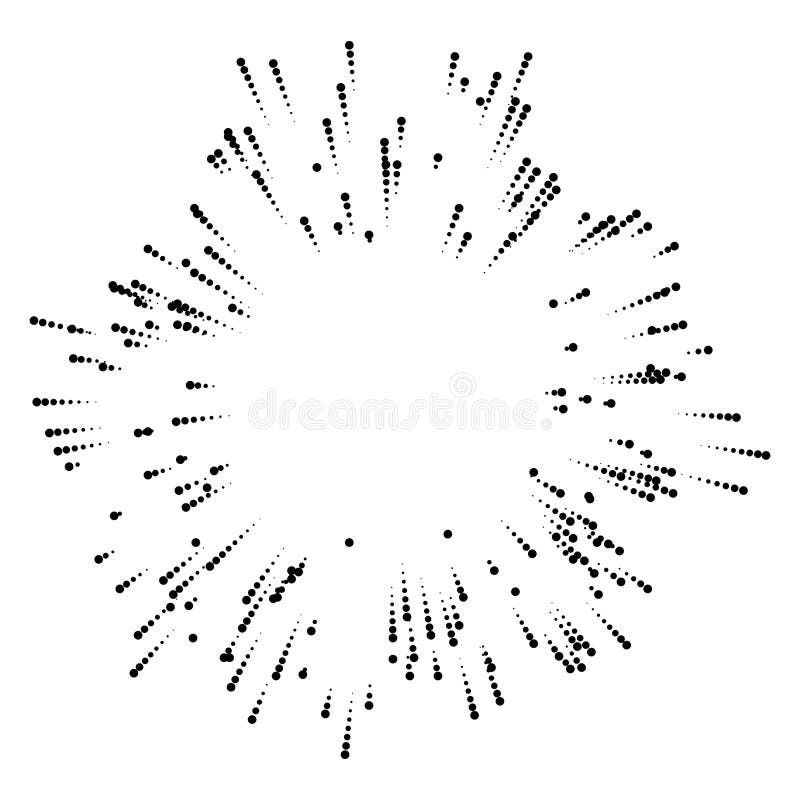 Random Dots, Circles and Polkadots Spreading, Radiating. Confetti ...