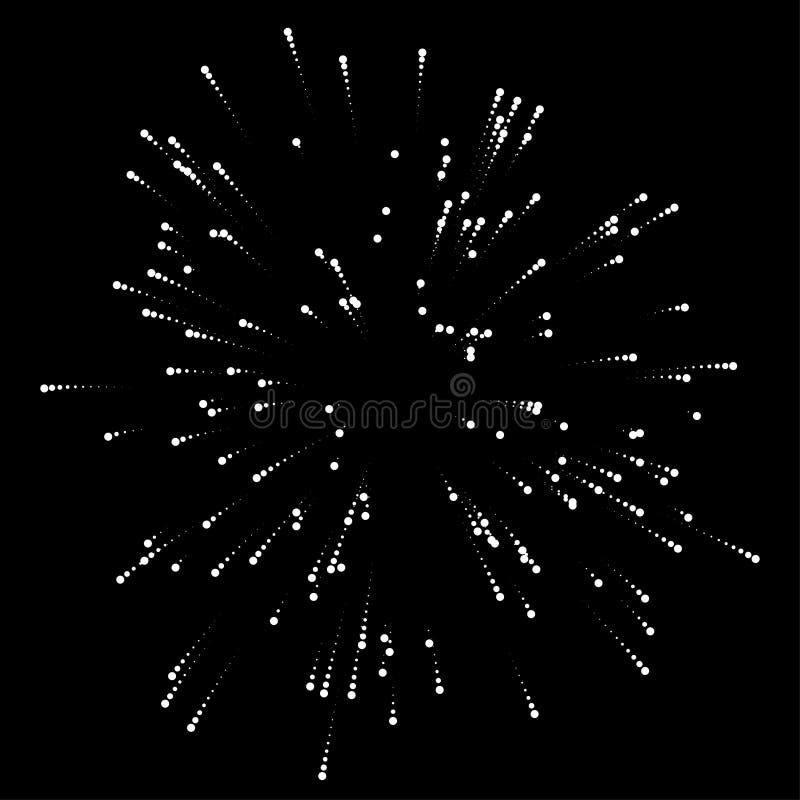 Random Dots, Circles and Polkadots Spreading, Radiating. Confetti ...