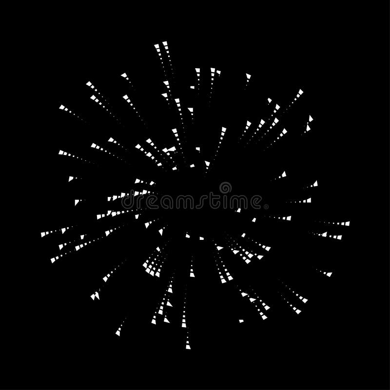 Random Dots, Circles and Polkadots Spreading, Radiating. Confetti ...