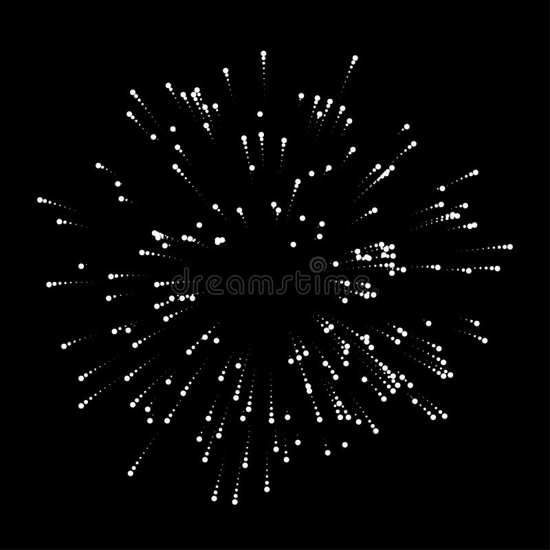 Random Dots, Circles and Polkadots Spreading, Radiating. Confetti ...