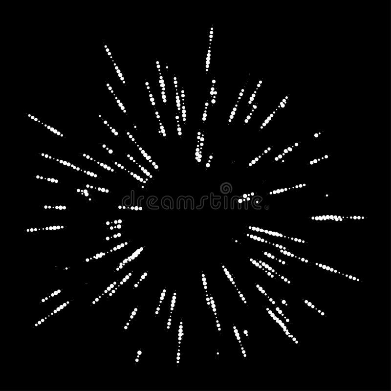 Random Dots, Circles and Polkadots Spreading, Radiating. Confetti ...